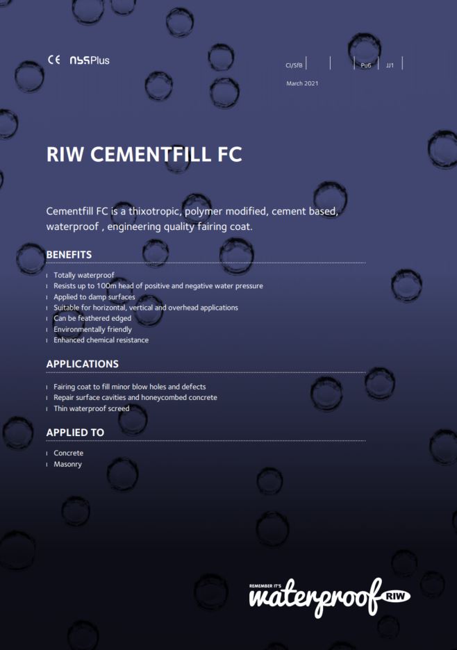 Data Sheets | Technical Downloads | RIW