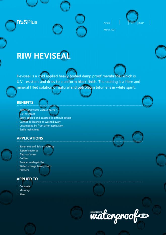 Data Sheets | Technical Downloads | RIW